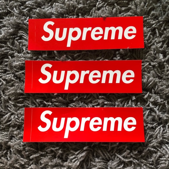 Supreme | Other | New 3 Supreme Stickers | Poshmark
